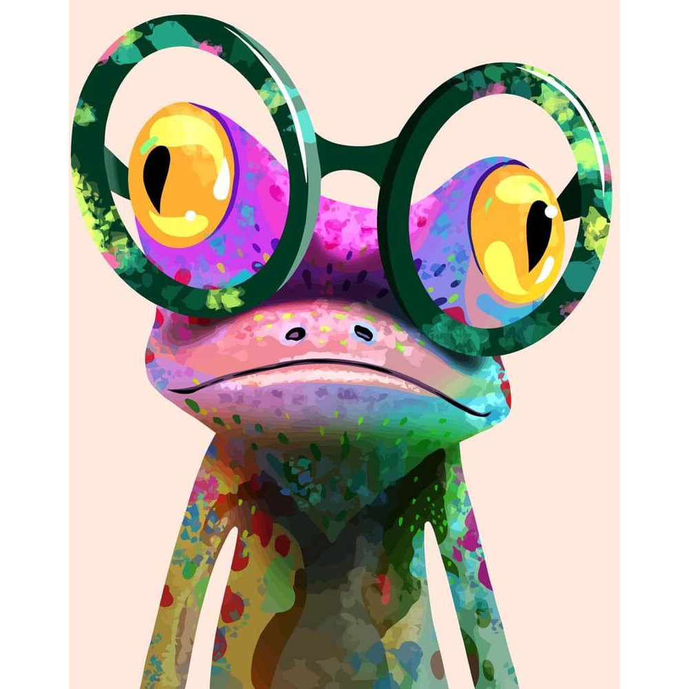 Glad groda | Måla efter nummer – Diamond Painting Sweden